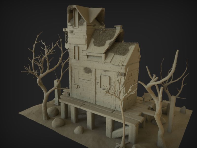 Bog house — polycount